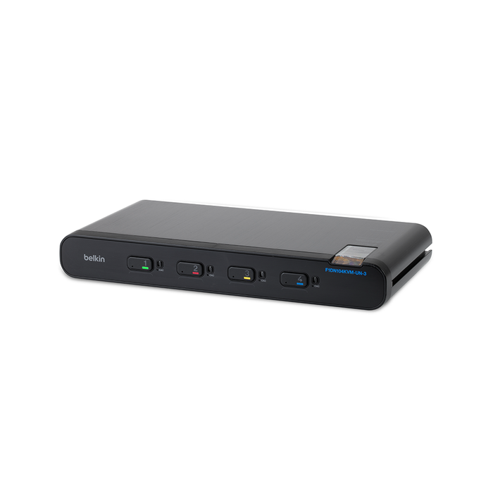 Belkin Universal Secure KVM Switch, 4 Port, Single Head | Belkin ID