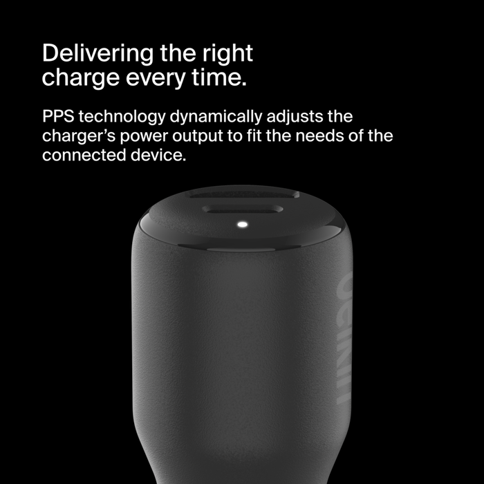 USB-A & USB-C car charger: fast charge iPhone & Samsung | Belkin US