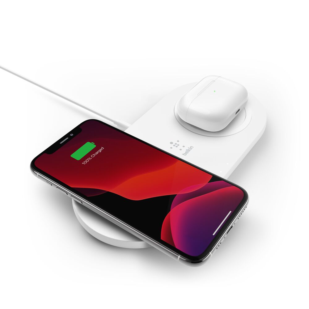 15W Dual Wireless Charging Pads, Fast Charger | Belkin | Belkin TH