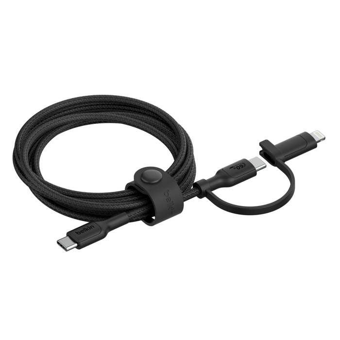 2-in-1 Cable with USB-C and Lightning Connector | Belkin US
