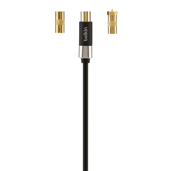 Set Top Box to TV 110dB Coaxial Antenna Cable with Gender Adapters ...