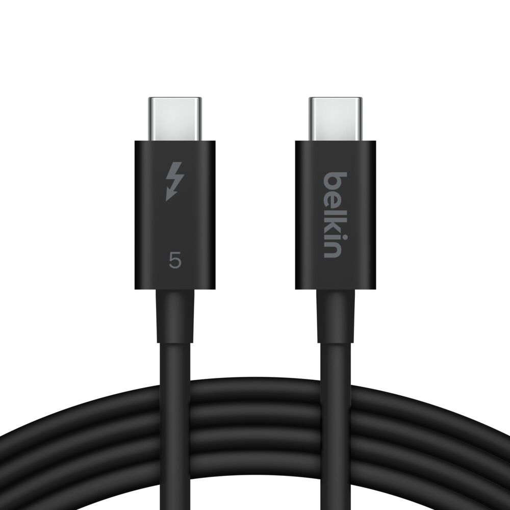 Thunderbolt 5 Cable, 240W + 80Gbps, 1m | Belkin IN