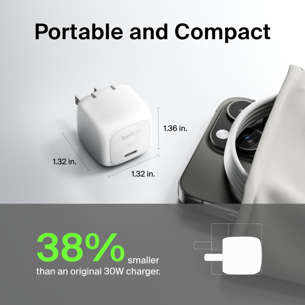 BoostCharge USB-C Wall Charger 30W Power Delivery | Belkin US