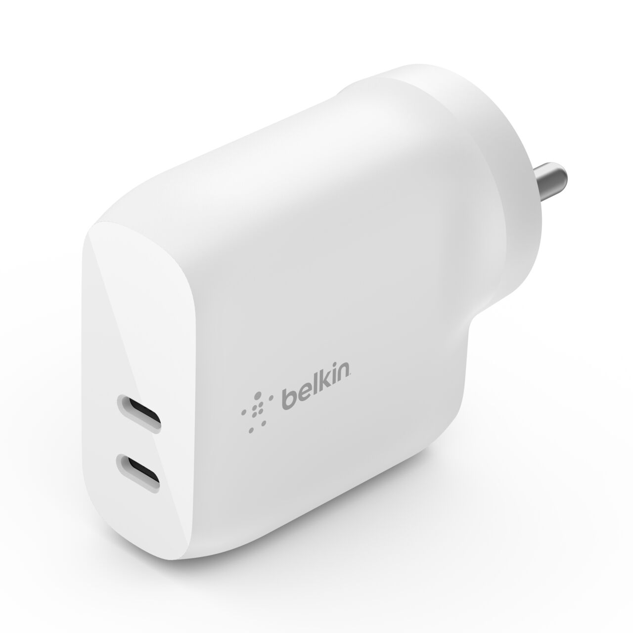 Dual USB-C Power Delivery 3.0 Wall Charger 40W | Belkin AU