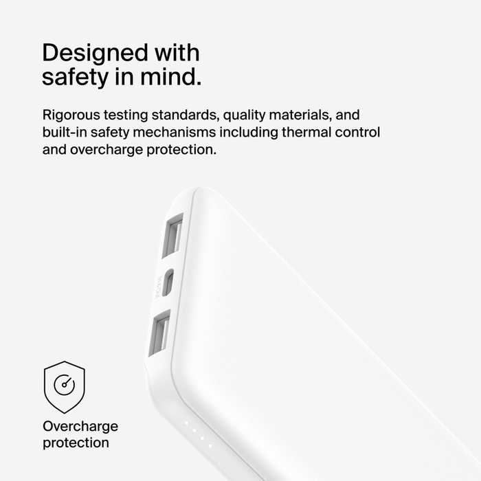 BoostCharge Power Bank 10K, 20K with USB-A to USB-C cable | Belkin US