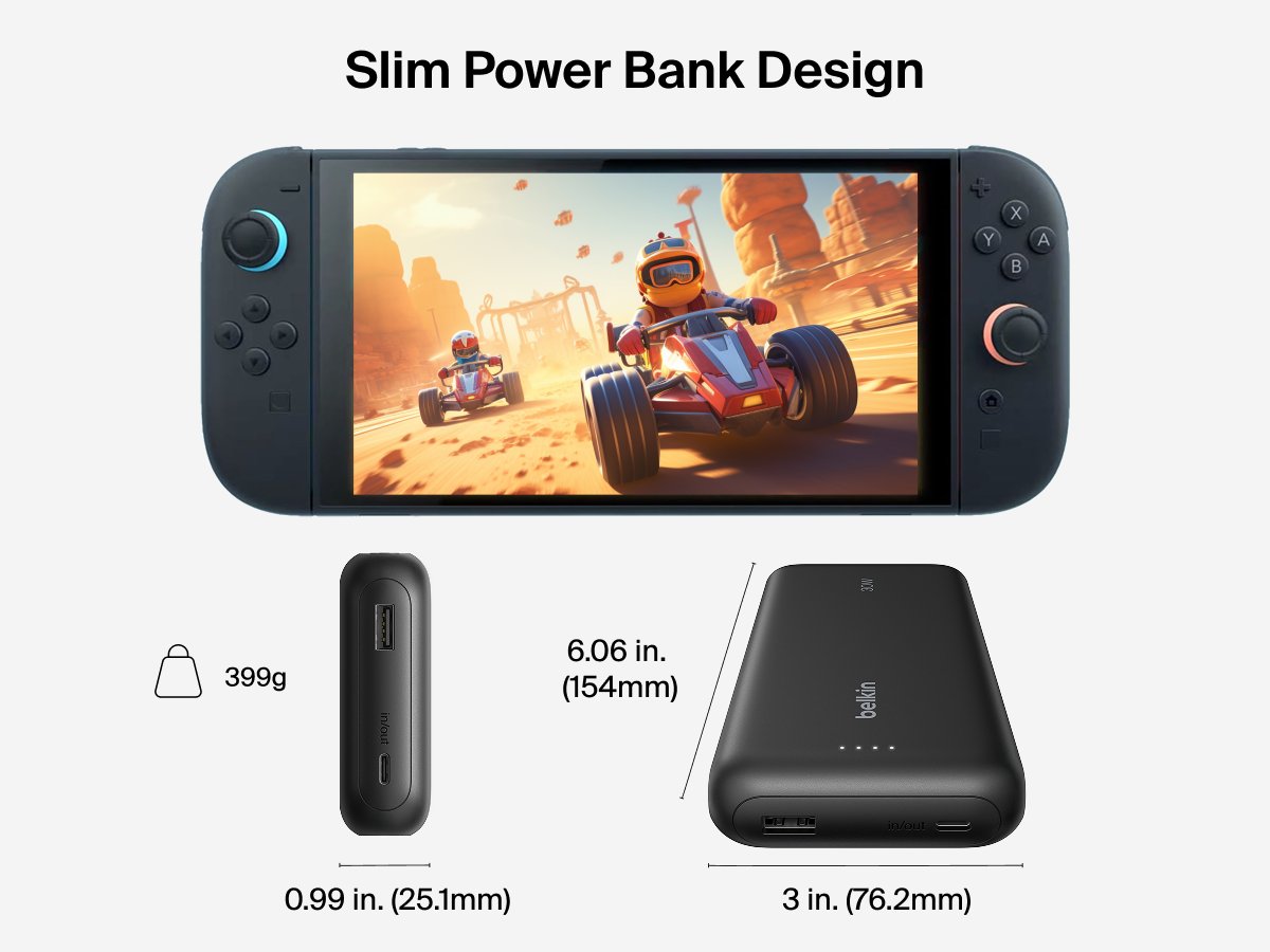 Gaming Power Bank 20K with 30W USB-C | Belkin AU