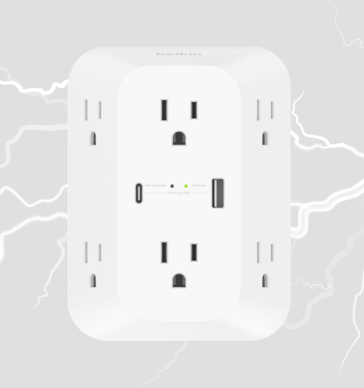 6-Outlet Wall Charger w/ USB-A & USB-C Ports | Belkin US
