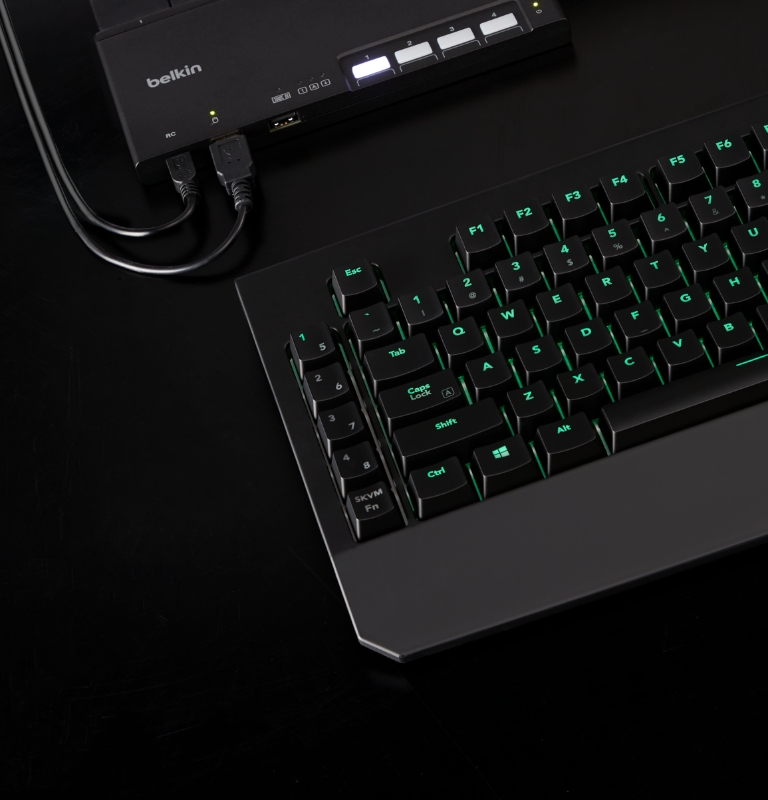 KVM Remote Control with Integrated Keyboard | Belkin UK