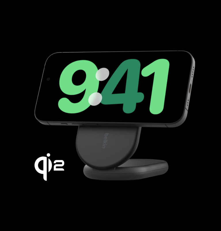 Einklappbares, kabelloses Qi2-Ladegerät zum schnellen Laden mit 15 W, MagSafe-kompatibel | Belkin DE