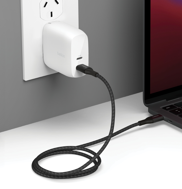 Braided USB-C to USB-C Power Supply Cable 240W | Belkin AU
