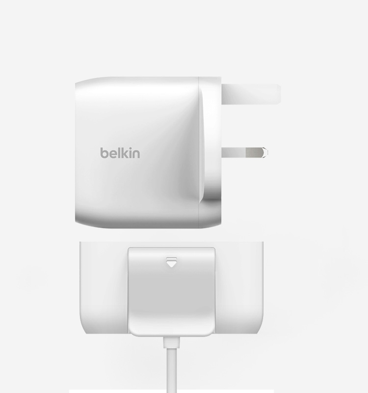 USB-C® Wall Charger with PPS 60W + 4-Port USB Power Extender | Belkin SG