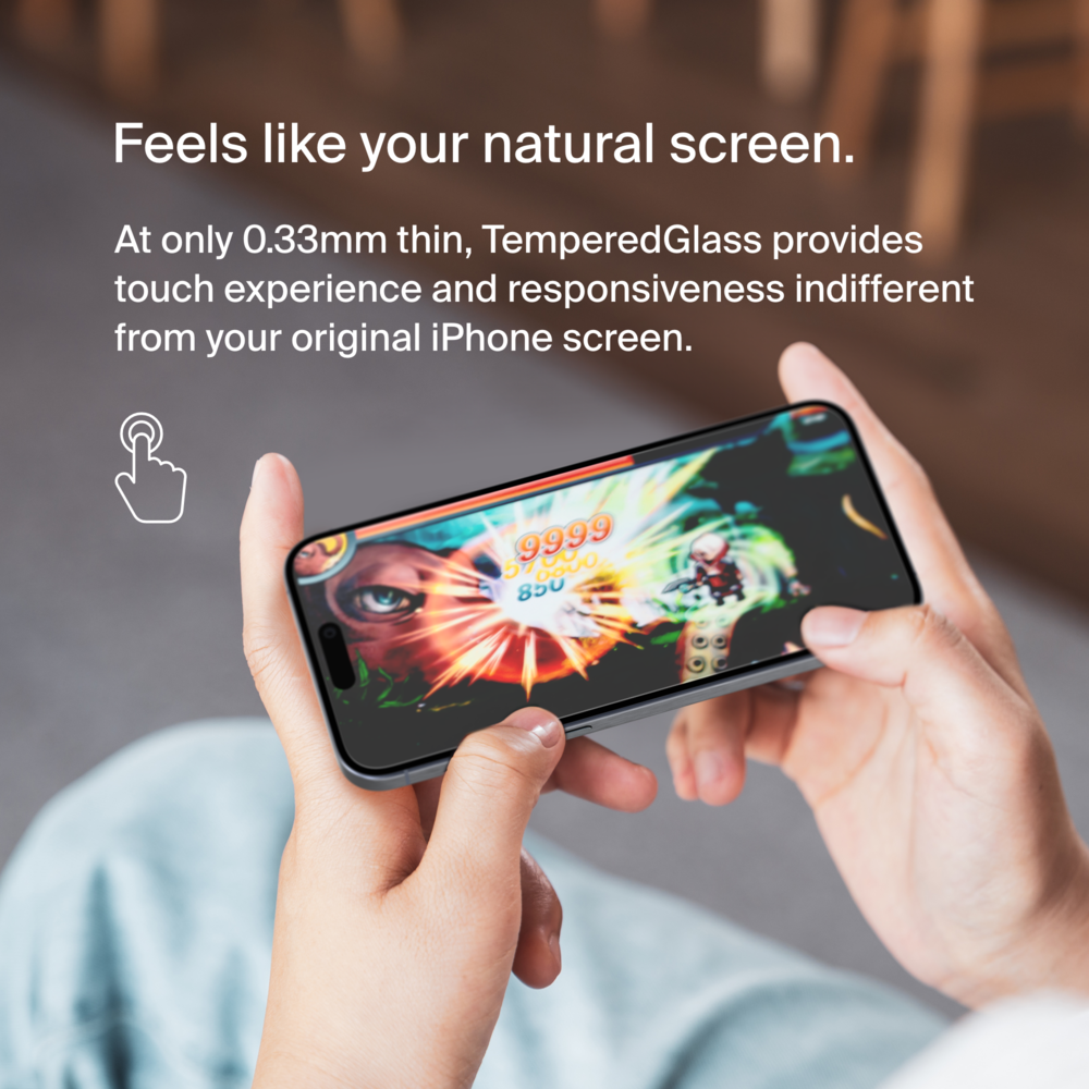 iPhone 15/14/13/12 Tempered Glass Screen Protector | Belkin US