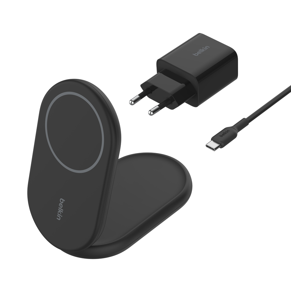 Cargador inalámbrico plegable Qi2, carga rápida de 15 W | Belkin ES