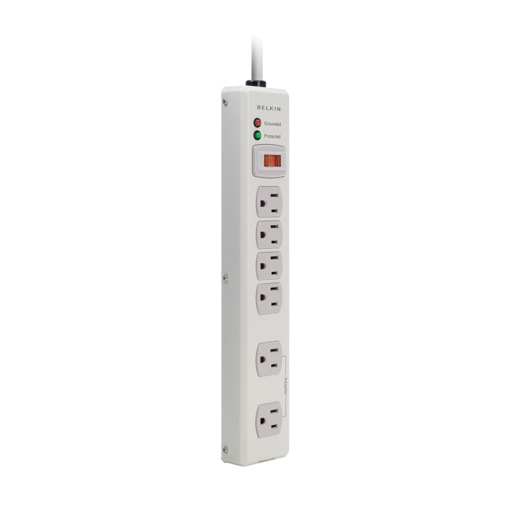 6-Outlet Metal Surge Protector | Belkin US