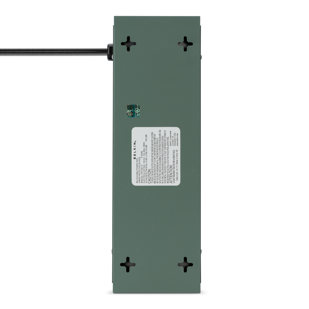 10-Outlet Metal Surge Protector with 15ft Power Cord | Belkin US