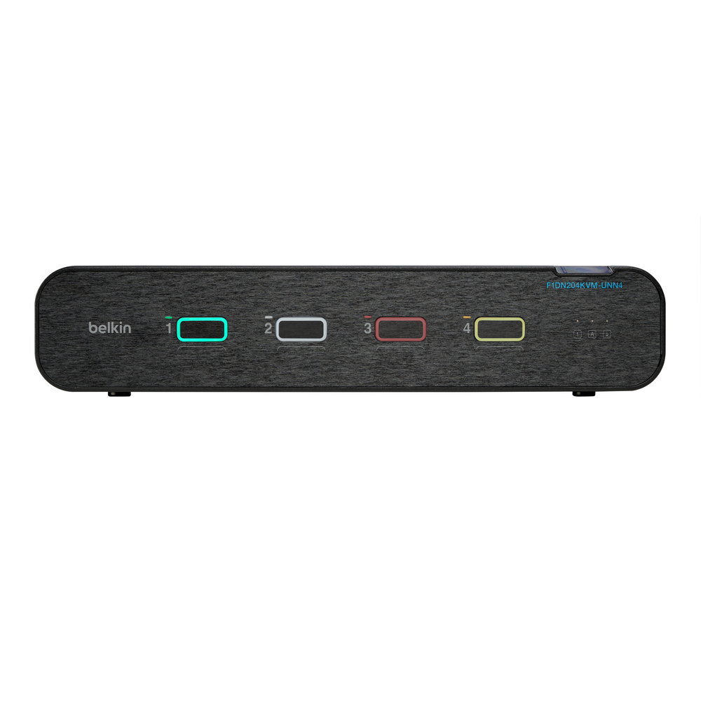 Universal Secure KVM Switch, 4-Port Dual Head w/ CAC | Belkin US