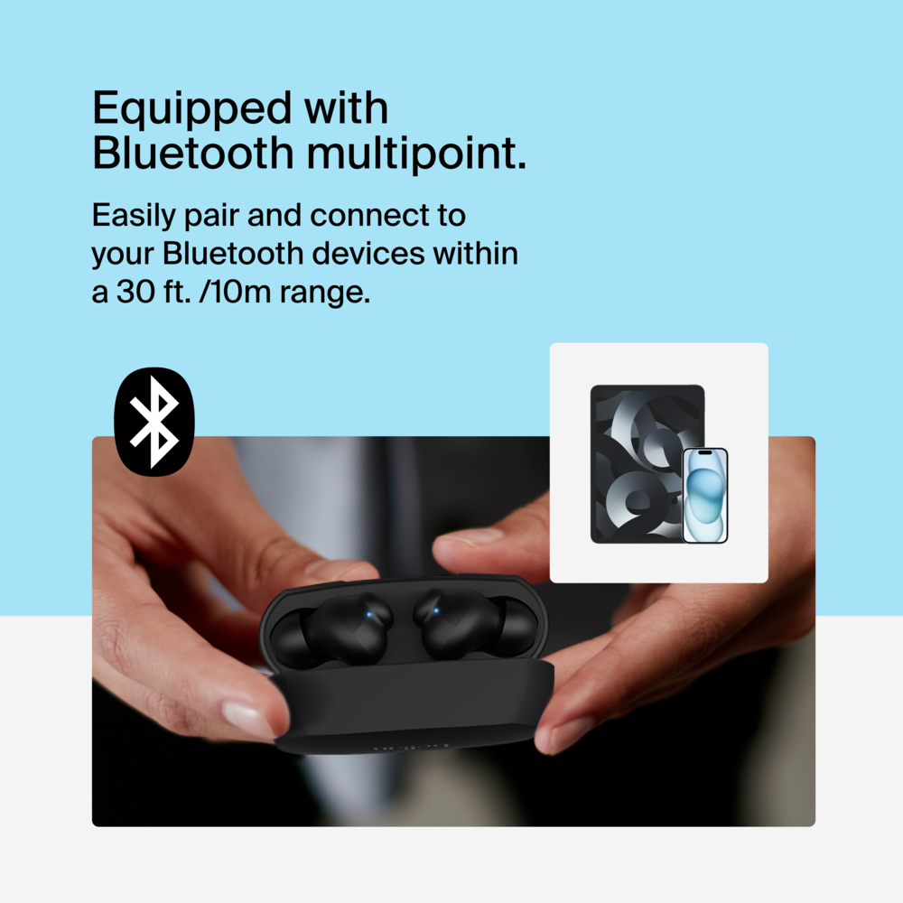 SoundForm Rhythm True Wireless Earbuds, 28hr playtime | Belkin | Belkin US