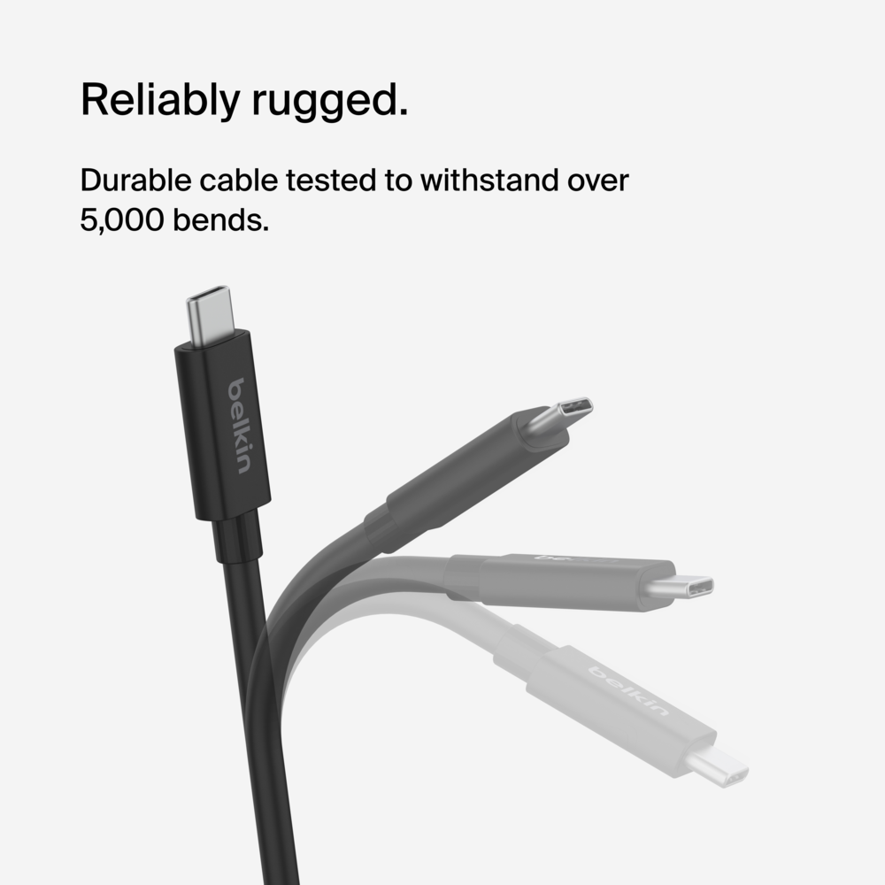 Connect USB4 Cable, 240W + 20Gbps | Belkin US