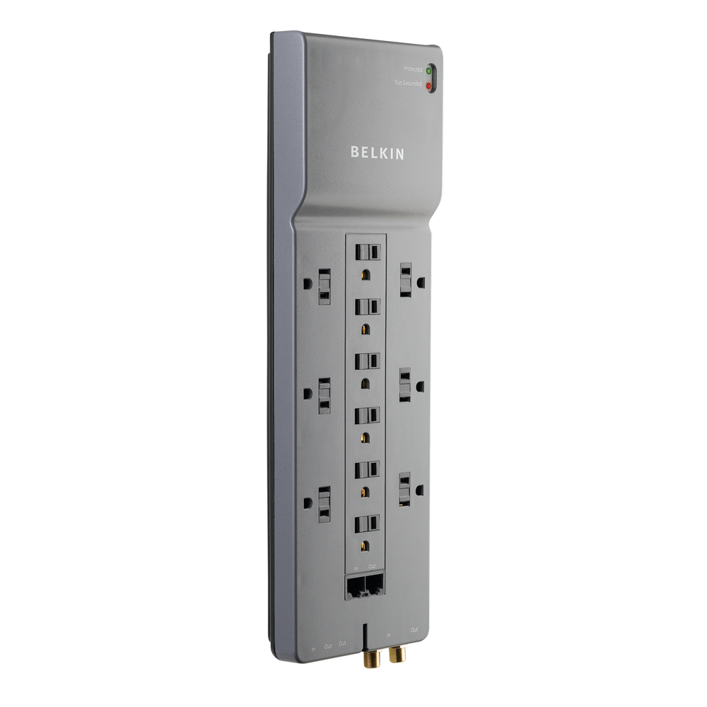 12 Outlet Surge Protector with Coax Protection, 10ft Cord | Belkin US