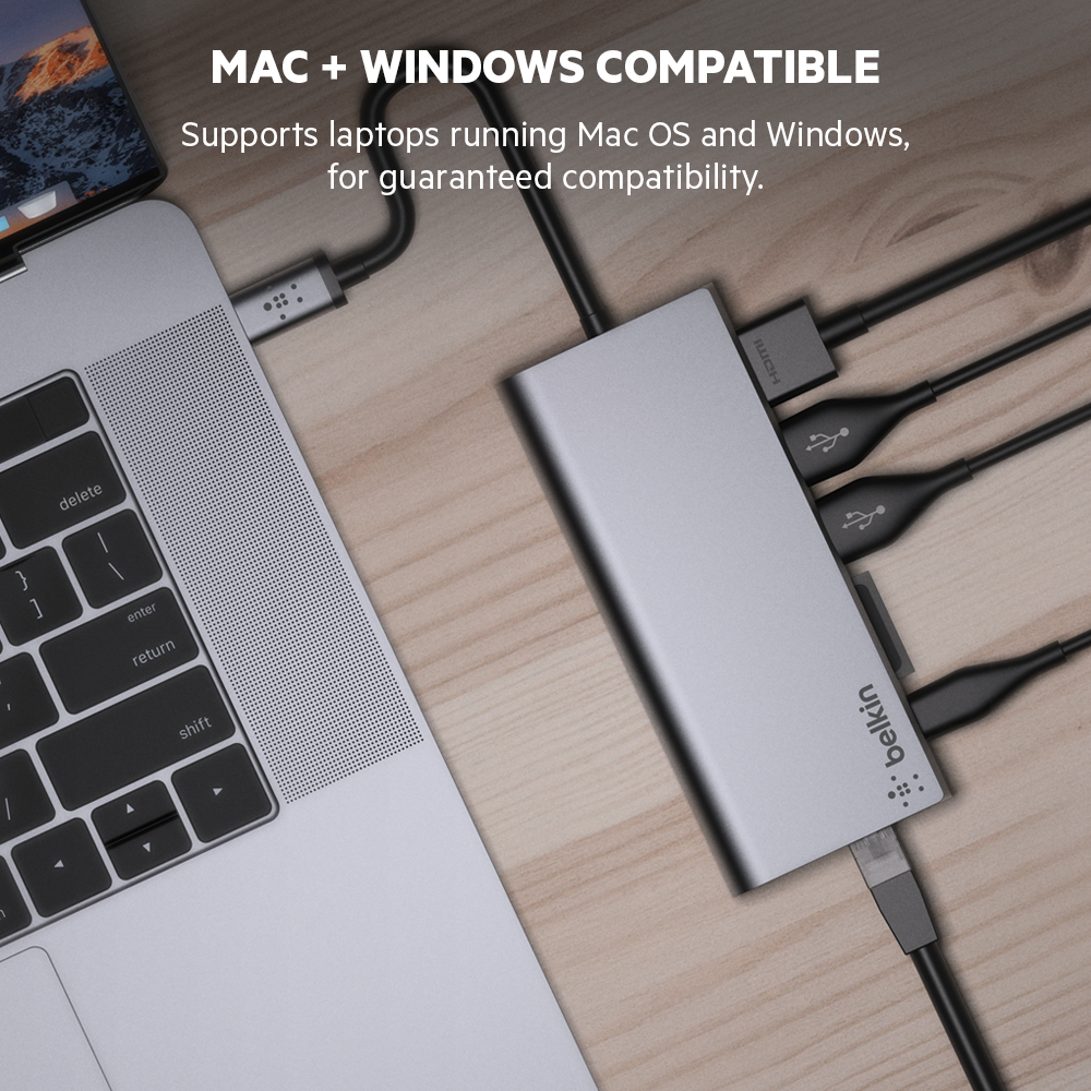 USB-C Power Hub with Ethernet Port | Belkin US