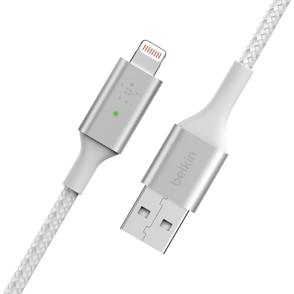 Lightning to USB-A Cable, Smart LED, 1.2m/4ft | Belkin | Belkin UK