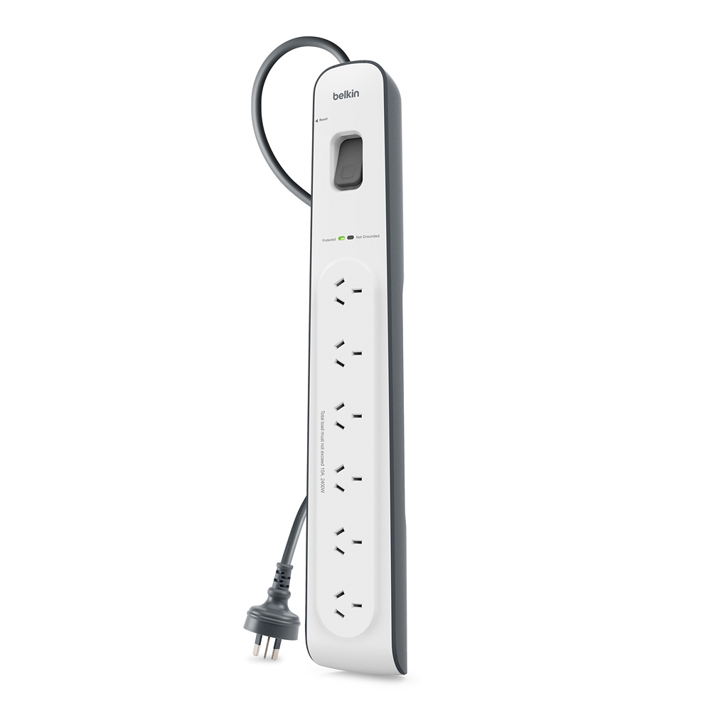 6-outlet Surge Protection Strip with 2M Power Cord | Belkin AU