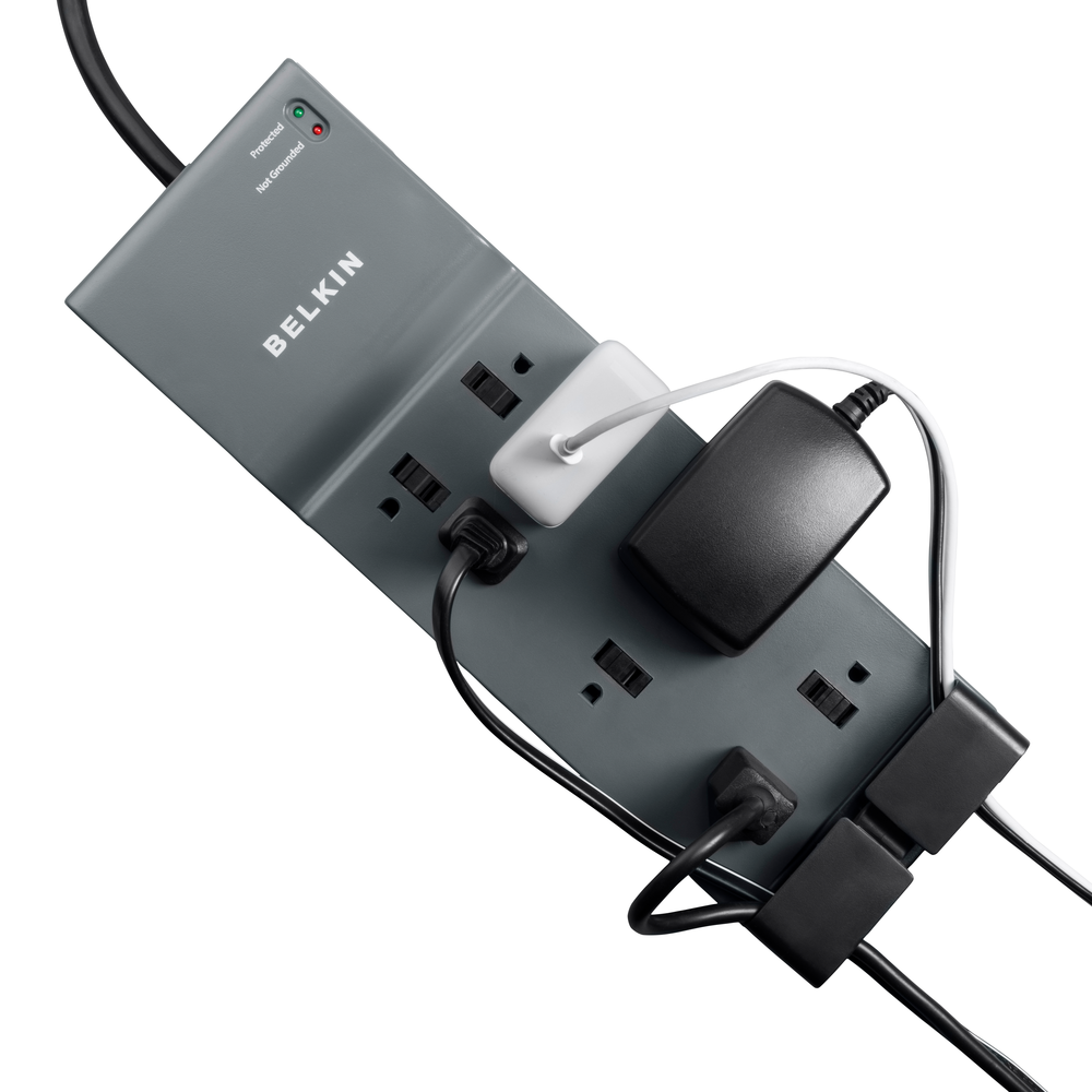 8 Outlet Home/Office Surge Protector with telephone protection | Belkin US