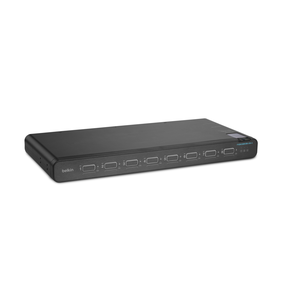 Universal Secure KVM Switch, 8-Port Single Head w/ CAC | Belkin US