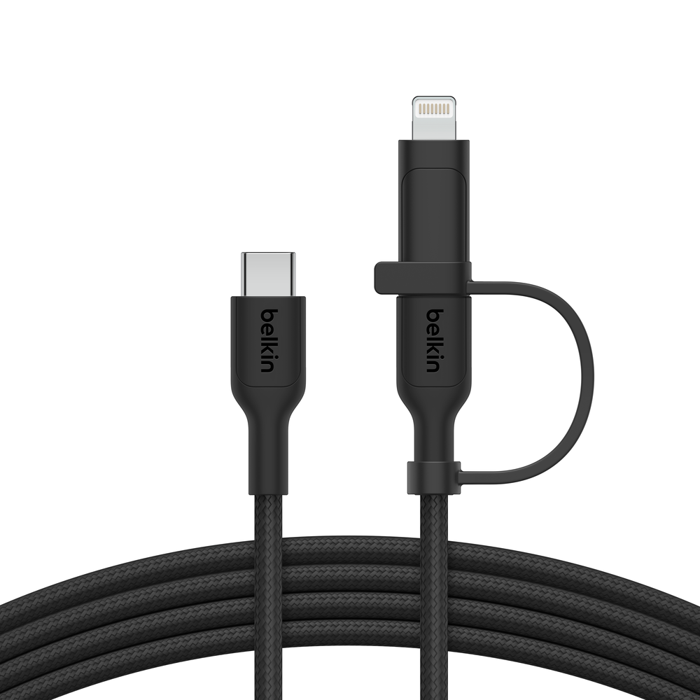 2-in-1 Cable with USB-C and Lightning Connector | Belkin US