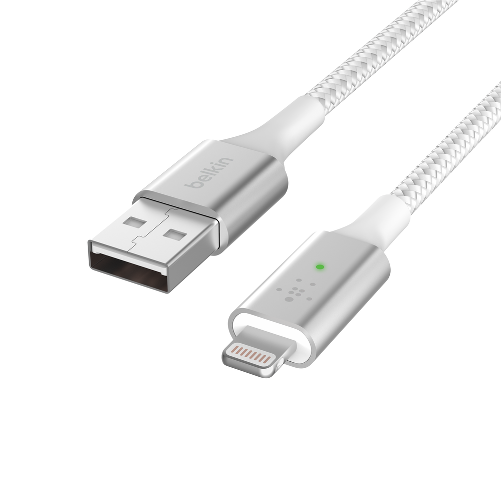 Lightning to USB-A Cable, Smart LED, 1.2m/4ft | Belkin | Belkin UK