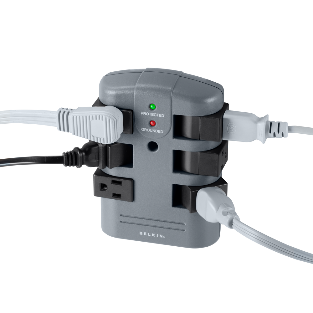 Belkin 6-Outlet Pivot-Plug Surge Protector | Belkin US