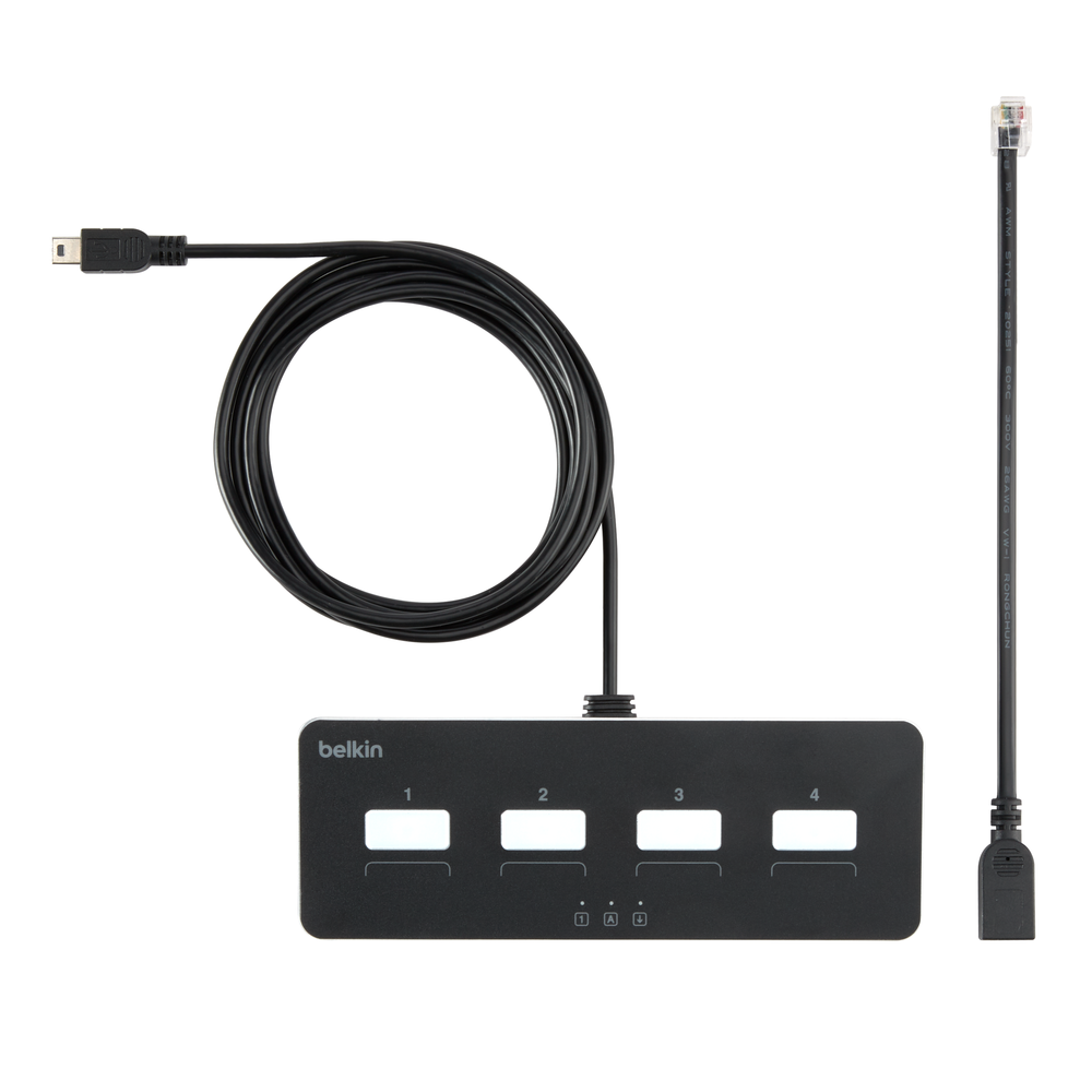 Universal 2nd Gen and Modular SKVM/SKM Remote Control 4-Port | Belkin US