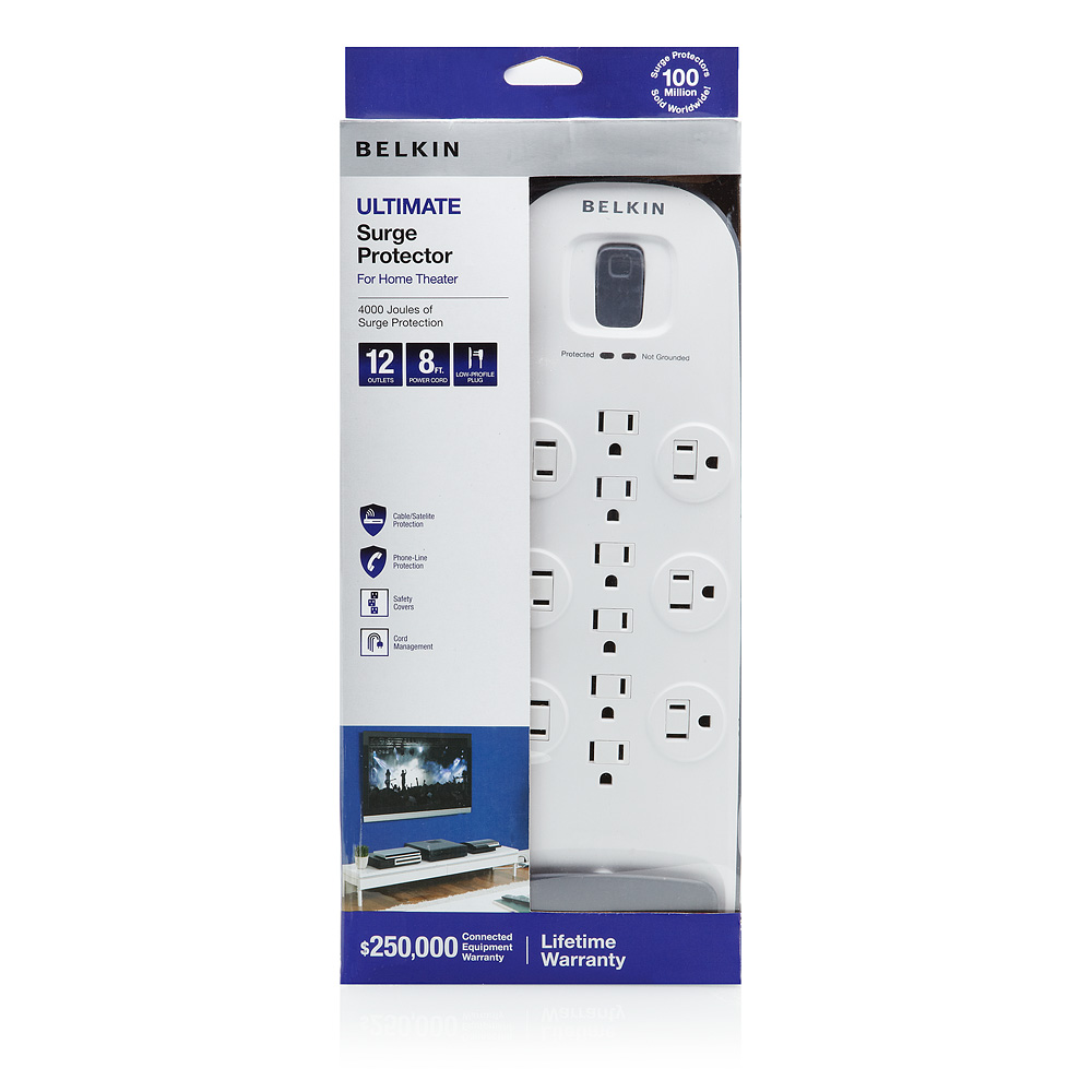 12 Outlet Surge Protector with 8ft Power Cord | Belkin | Belkin US