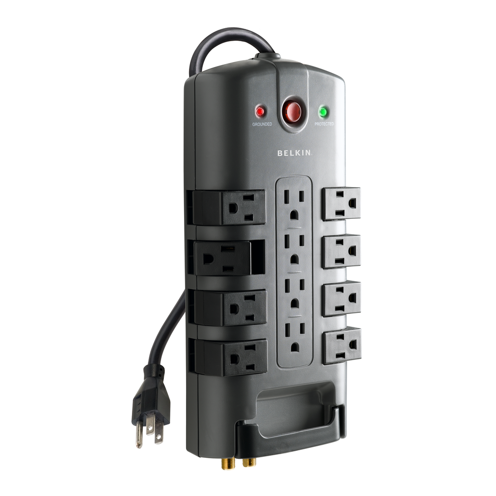 Pivot-Plug 12-Outlet Surge Protector, 8 ft. Cord | Belkin US