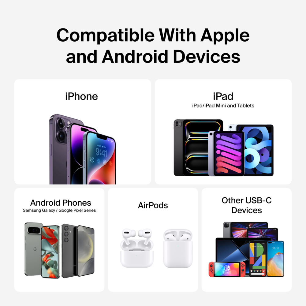 10K USB-C PD Power Bank with Integrated Cables | Belkin US