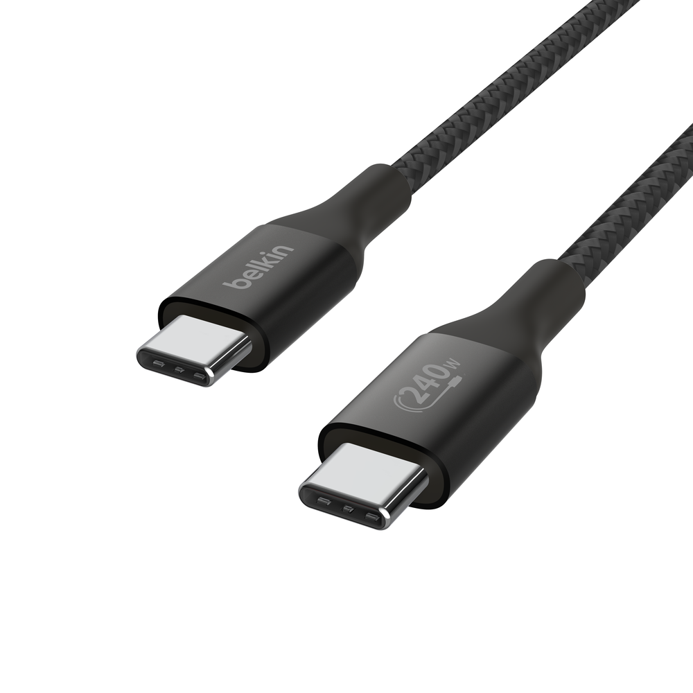 BoostCharge Braided USB-C to USB-C Power Supply Cable 240W | Belkin MY ...
