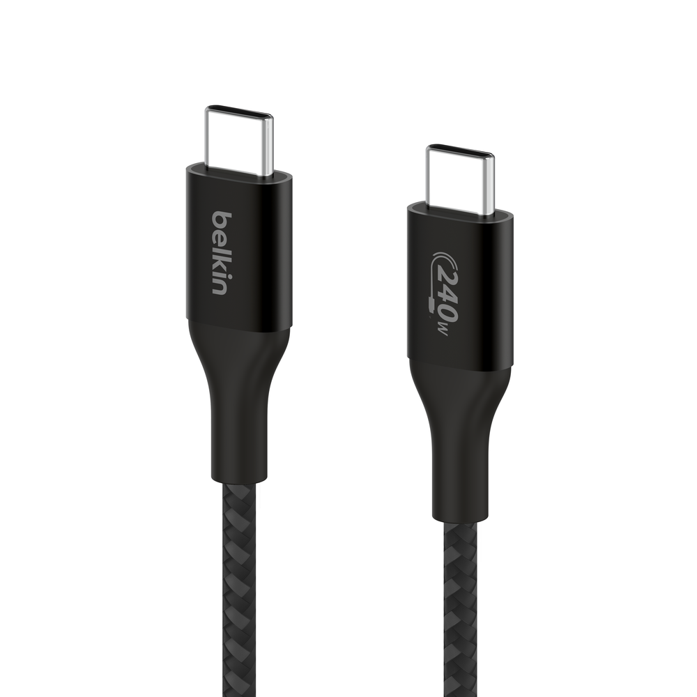 BoostCharge Braided USB-C to USB-C Power Supply Cable 240W | Belkin MY ...