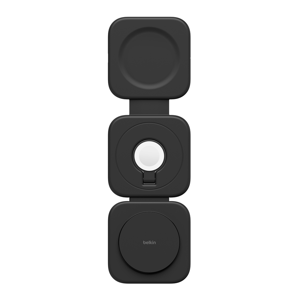 3-in-1 Magnetic Charging Travel Pad with Qi2 15W, MagSafe-compatible ...