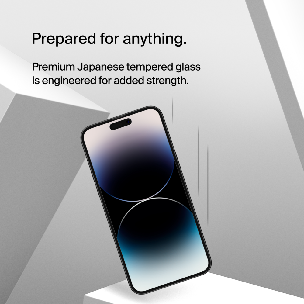 ScreenForce TemperedGlass Privacy Treated Screen Protector for iPhone ...