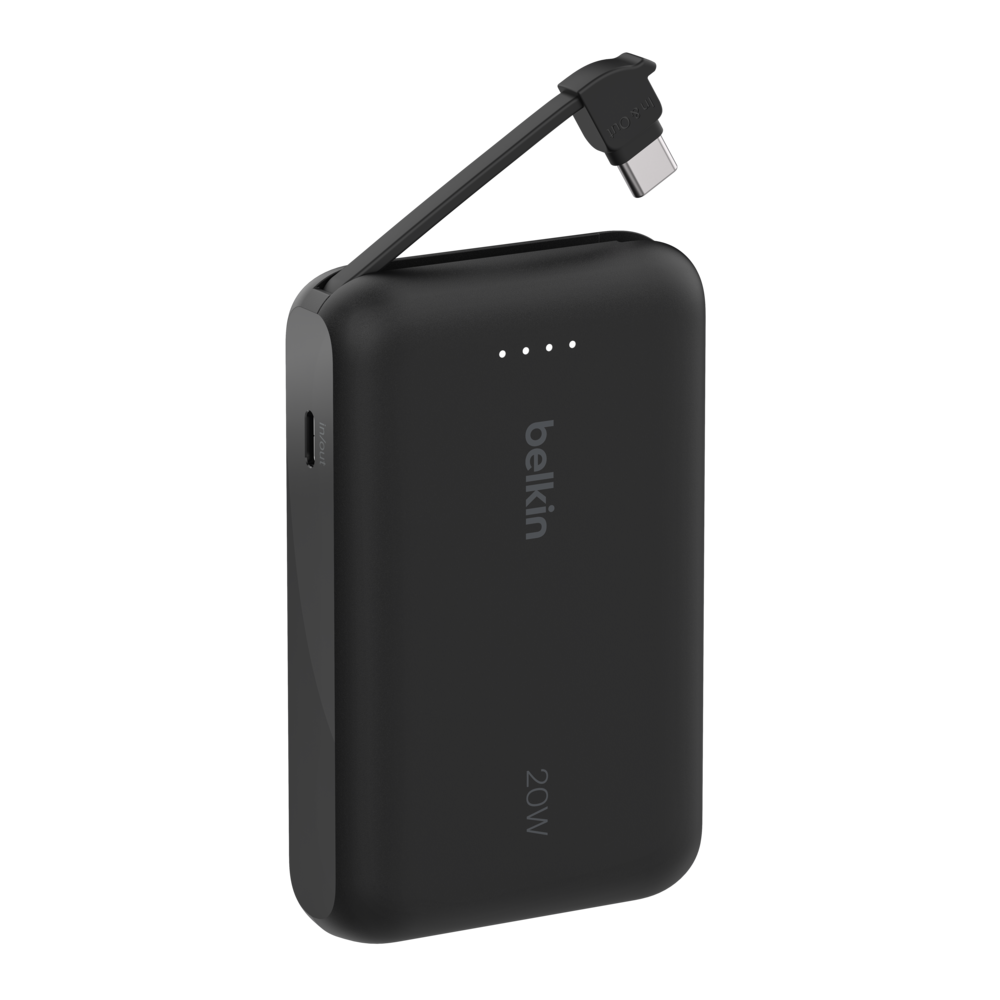 Portable Power Bank with Integrated Cable 10K | Belkin US
