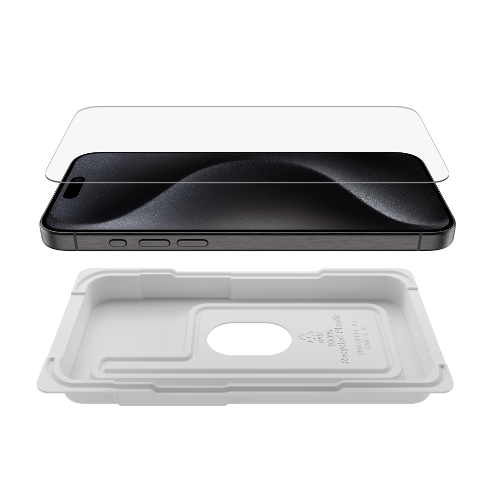 iPhone 15 tempered glass screen protector | Belkin US