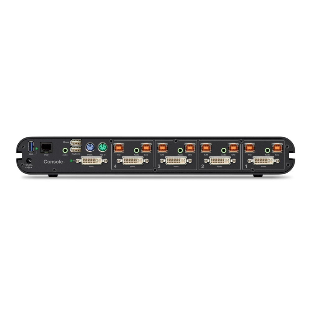 Belkin Secure DVI-I KVM Switch, 4-Port with CAC | Belkin ID